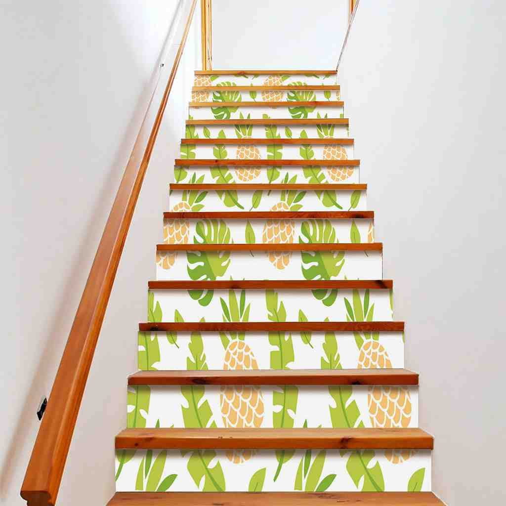 Stair Stickers Tropical Fruit Stair Sticker Decal Pineapple Stair ...