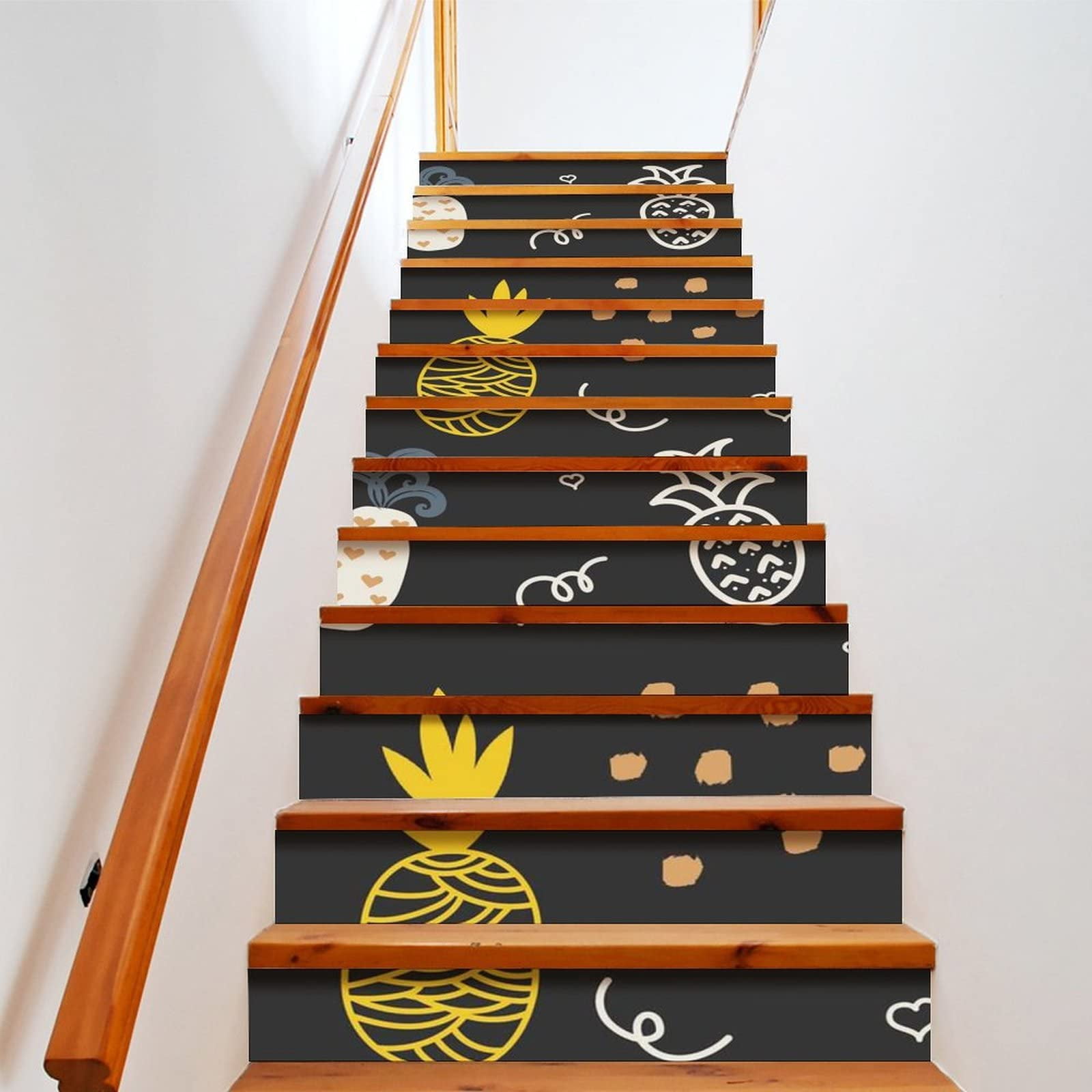 Stair Stickers Tropical Fruit Stair Sticker Decal Pineapple Stair ...