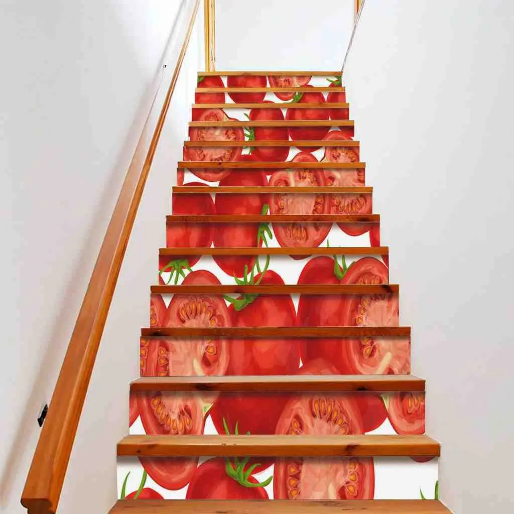 Stair Stickers Vegetable Color Agricultural Products Stairway Decals ...