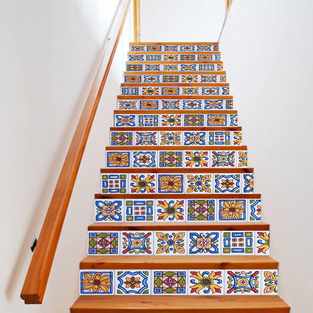 Stair Stickers Waterfalls Scenery 3D Wall Sticker Stair Decal Stairs ...