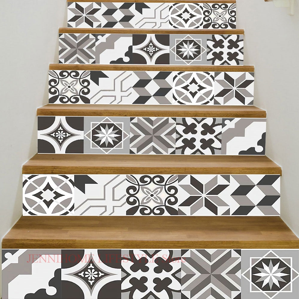 Stair Stickers Waterfalls Scenery 3D Wall Sticker Stair Decal Stairs ...