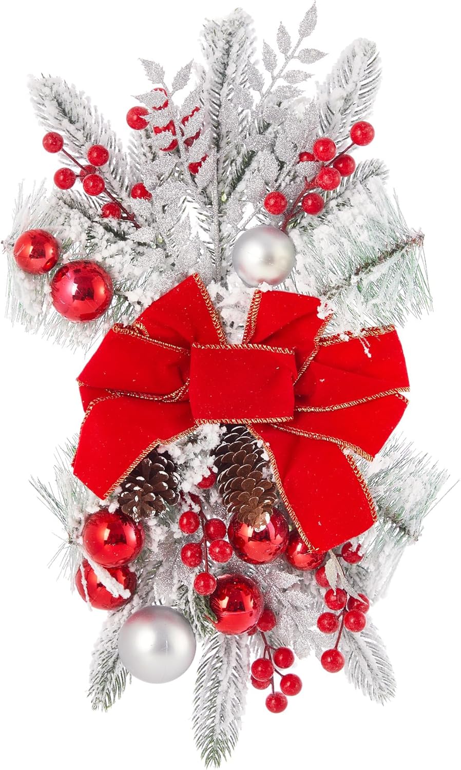 Stair Teardrop Swag Wreath - Christmas Staircase Decoration, Various ...