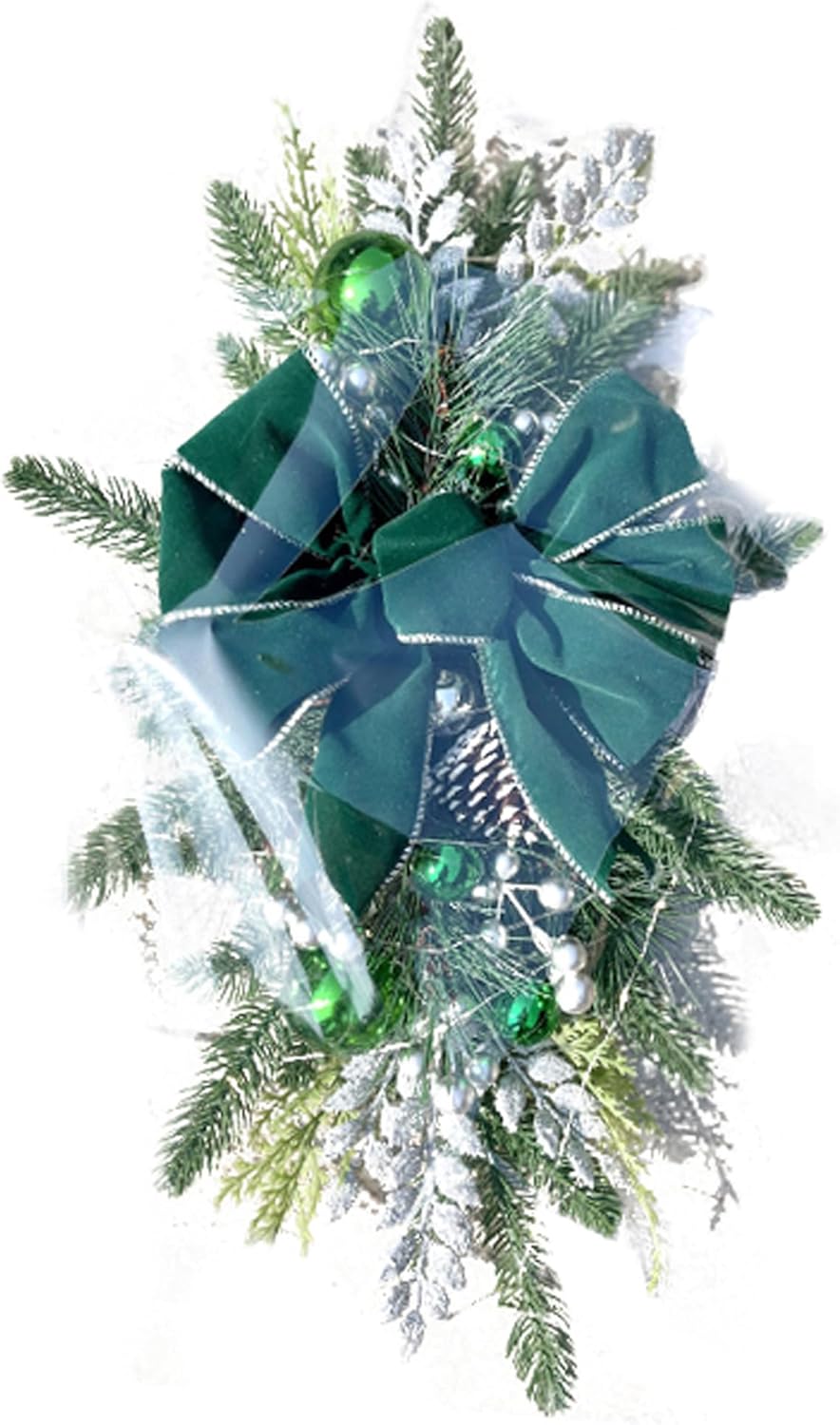Stair Teardrop Swag Wreath - Christmas Staircase Decoration, Various ...