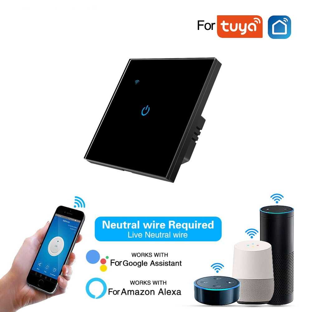 Stair Touch Switch For For Tuya Smart Wifi Switch Tempered Glass Panel ...