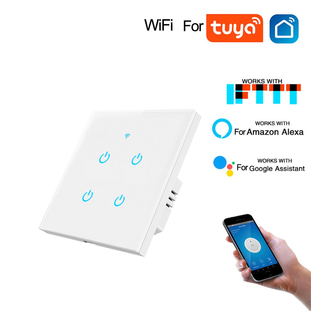 Stair Touch Switch for for Tuya Smart Wifi Switch Tempered Glass Panel ...
