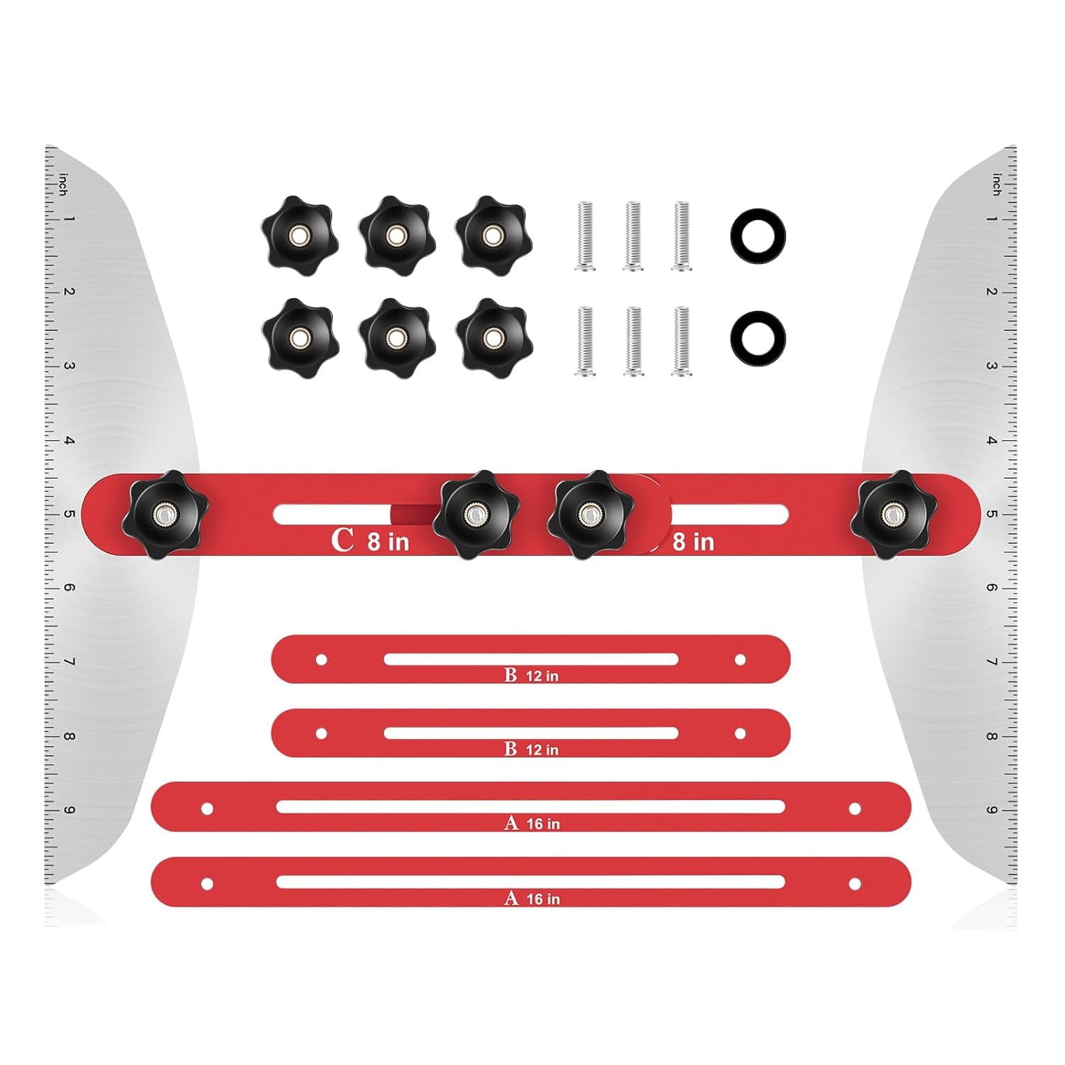 Stair Tread Template Tool 11-60In Metal Measuring Stair Tool Adjustable ...