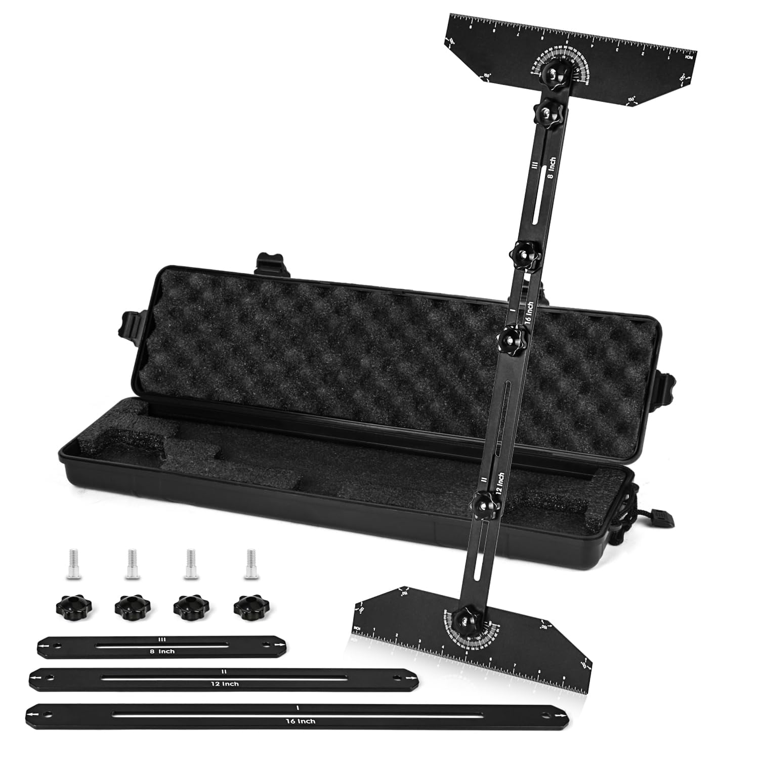 Stair Tread Template Tool-PMMJ Framing Square Stair Tread Gauge ...