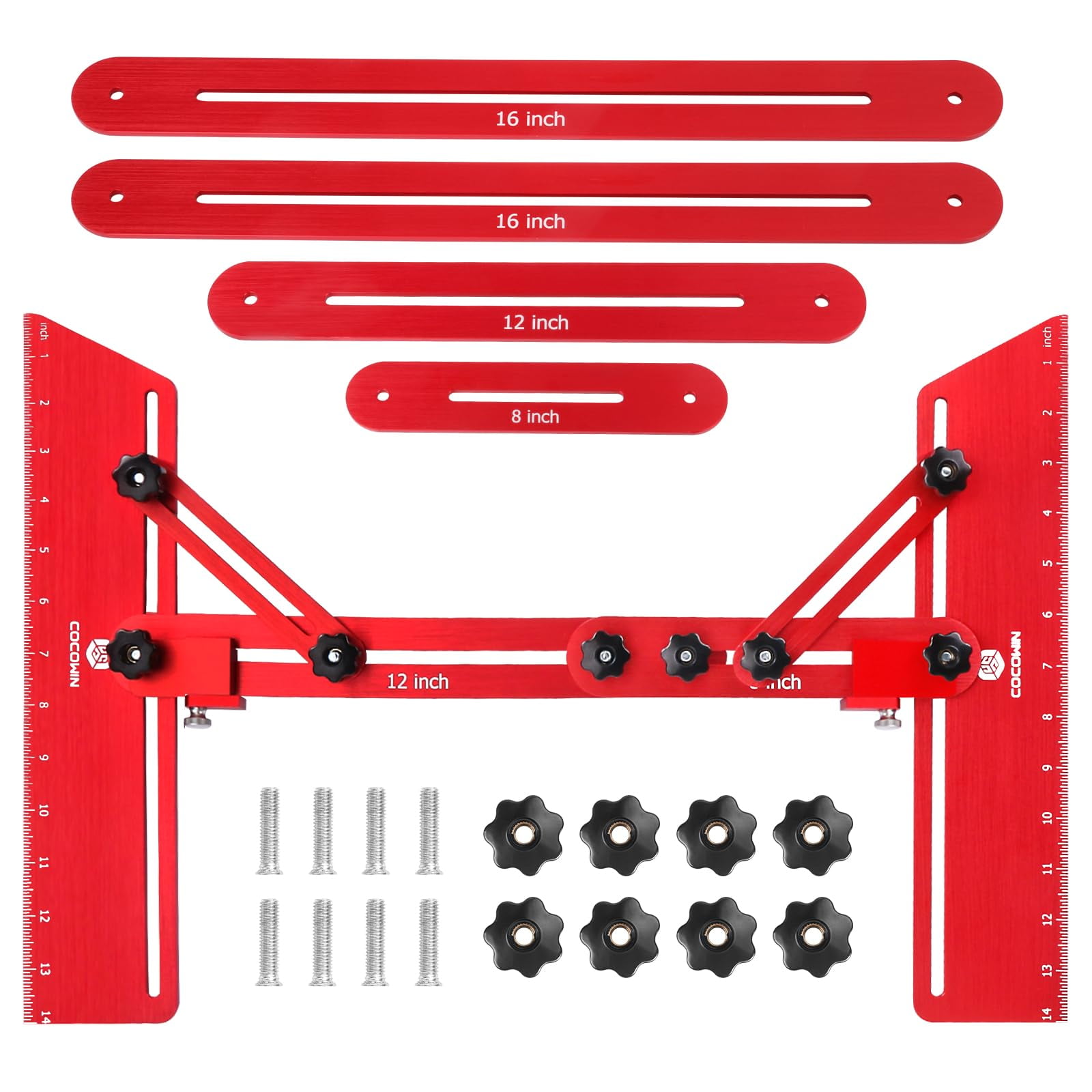 Stair Tread Template Tool, Stair Tread Gauge Measuring Tool jig with ...