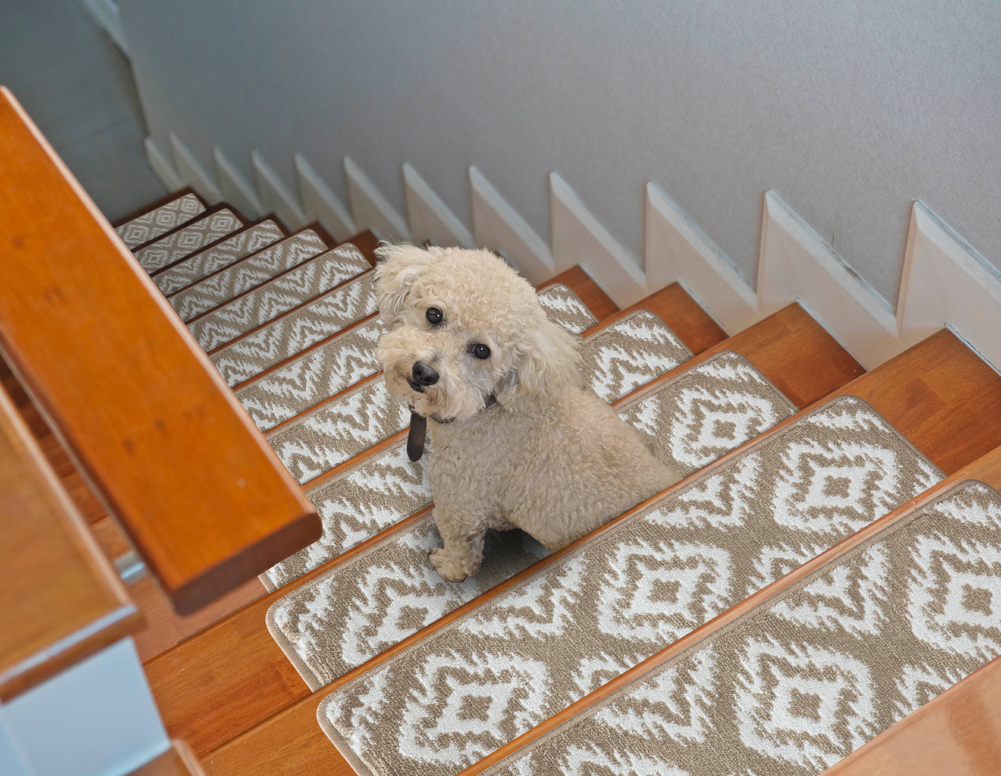 Stair Treads 9 inch by 28 inch by sussexhome Tetra Collection Trellis ...