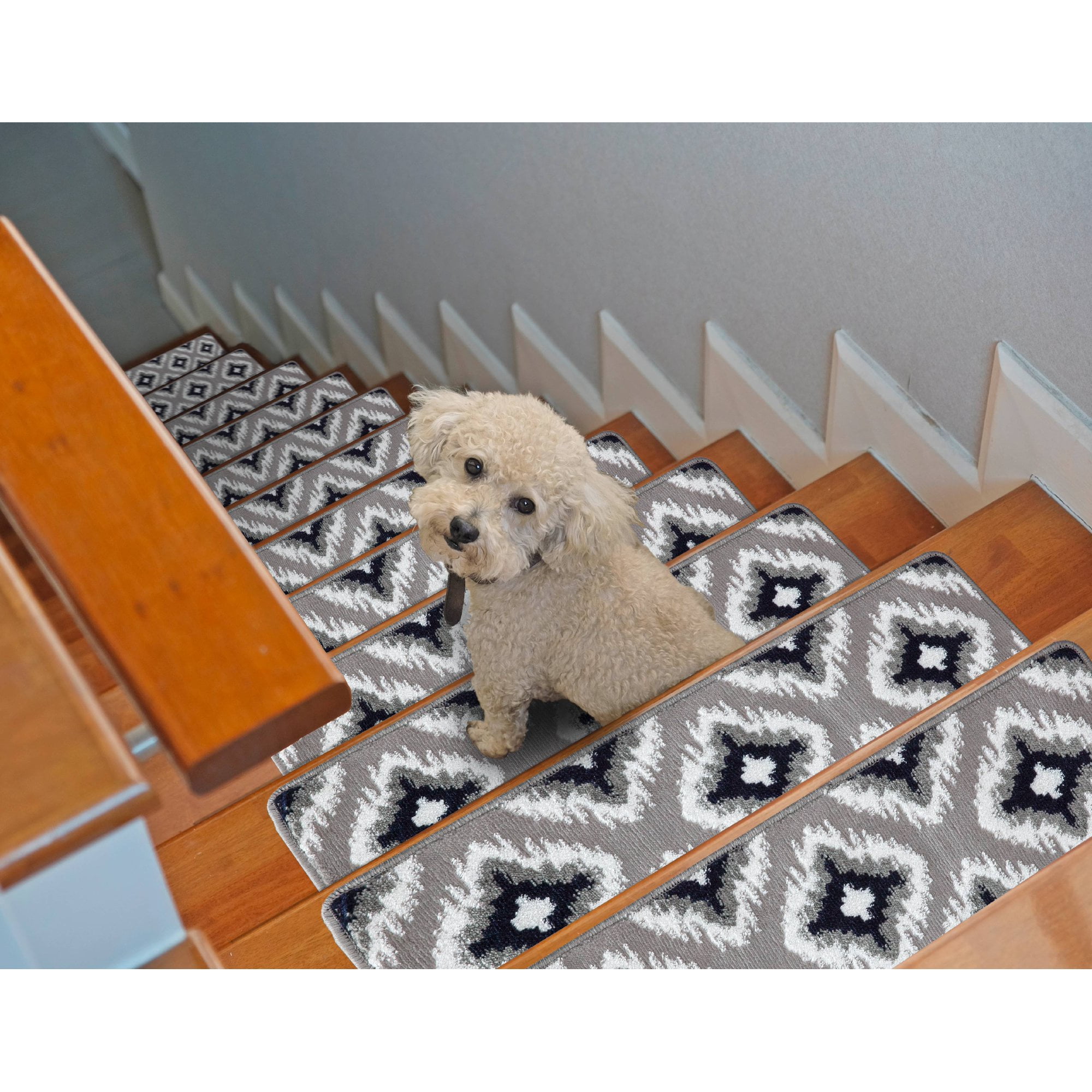 Stair Treads 9 inch by 28 inch by sussexhome Tetra Collection Trellis ...