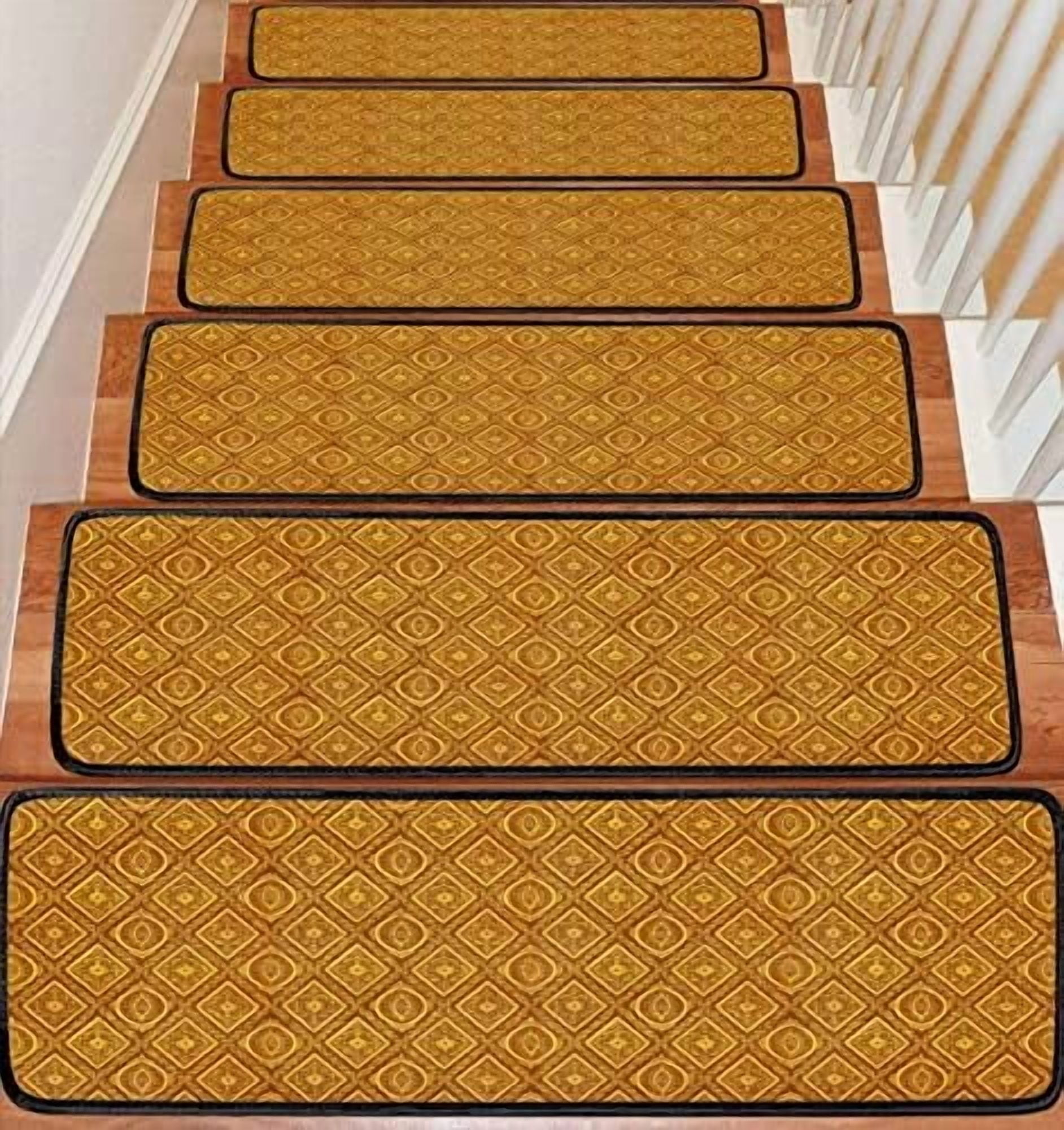 Stair Treads Carpet Set of 13 High Resolution Vintage Floral Non-Slip ...