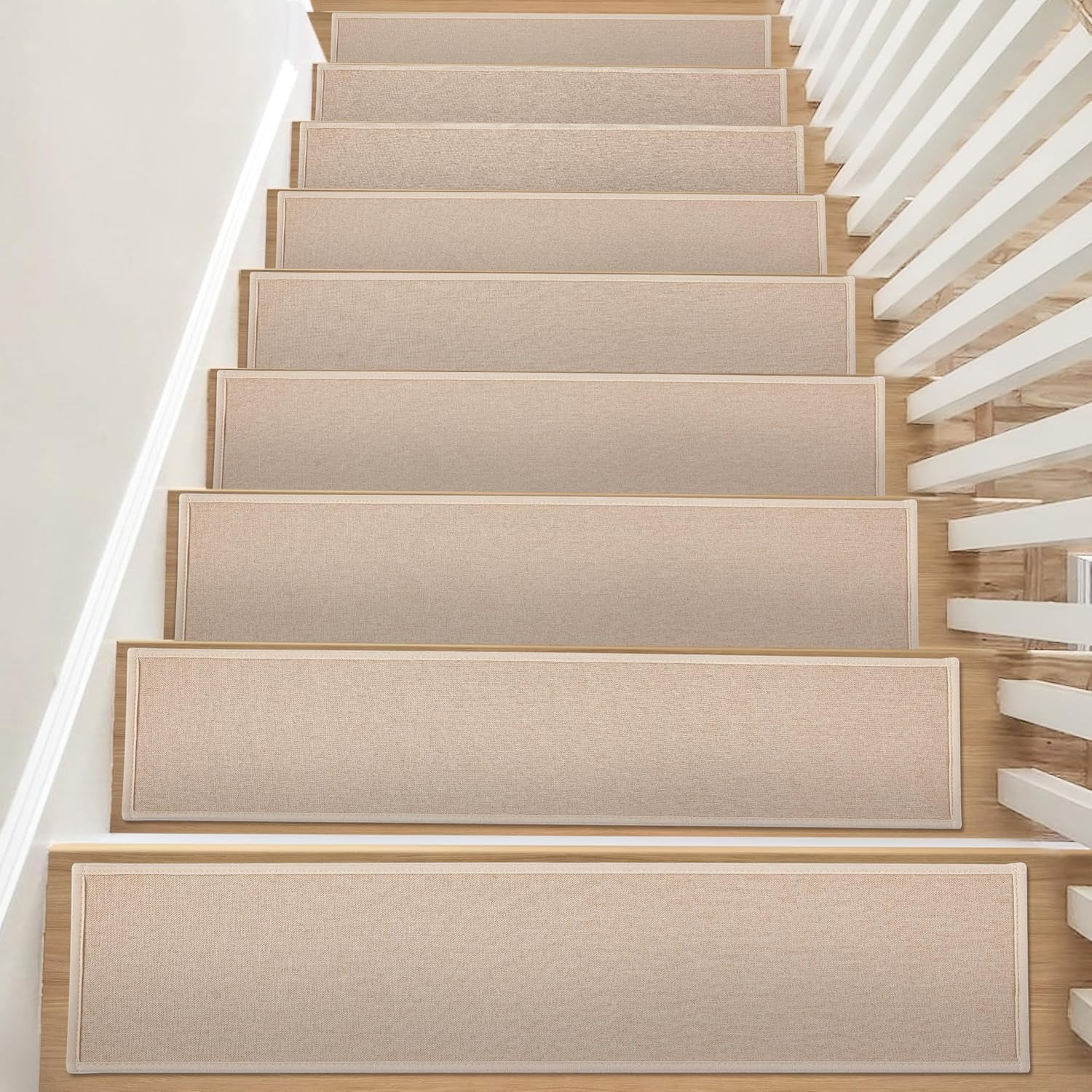 Stair Treads Carpet, Stair Runners for Wooden Steps Non Slip Stair Rug ...