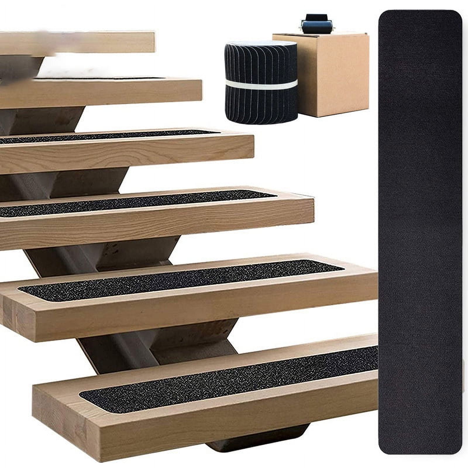 Stair Treads Non-Slip 6”x 30”, 15-Pack Anti Slip Strips, Soft and ...