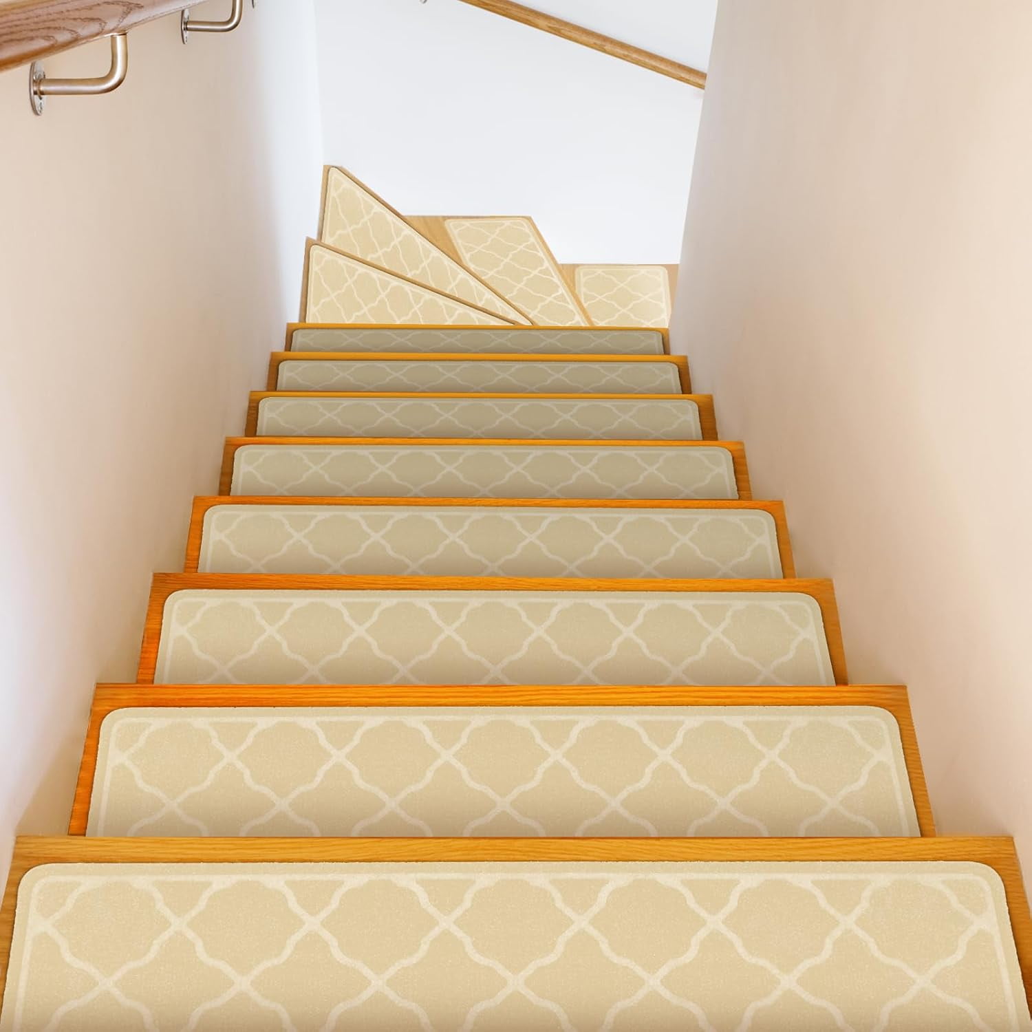 Stair Treads Non-Slip Carpet Indoor, 15 Packs 30X8in Stair Carpet ...