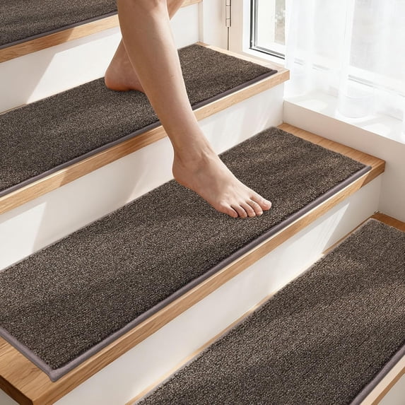 Stair Treads Non-Slip Carpet Stair Treads for Wooden Steps, Indoor ...
