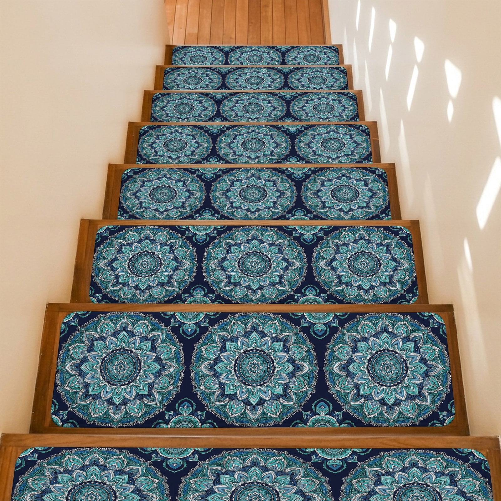 Stair Treads Non Slip for Steps 15 Pcs Reusable Adhesive Stair Runner ...