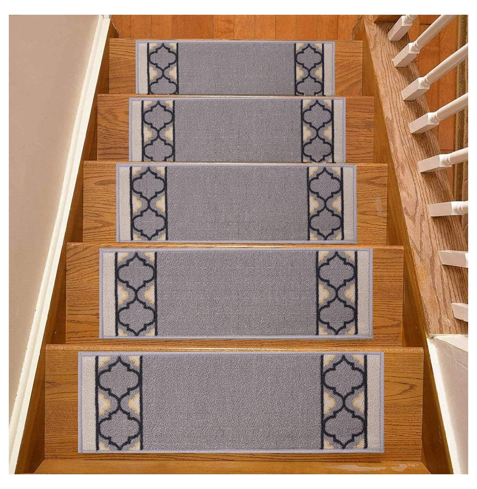 Stair Treads Skid Slip Resistant Backing Indoor Carpet Stair Treads ...