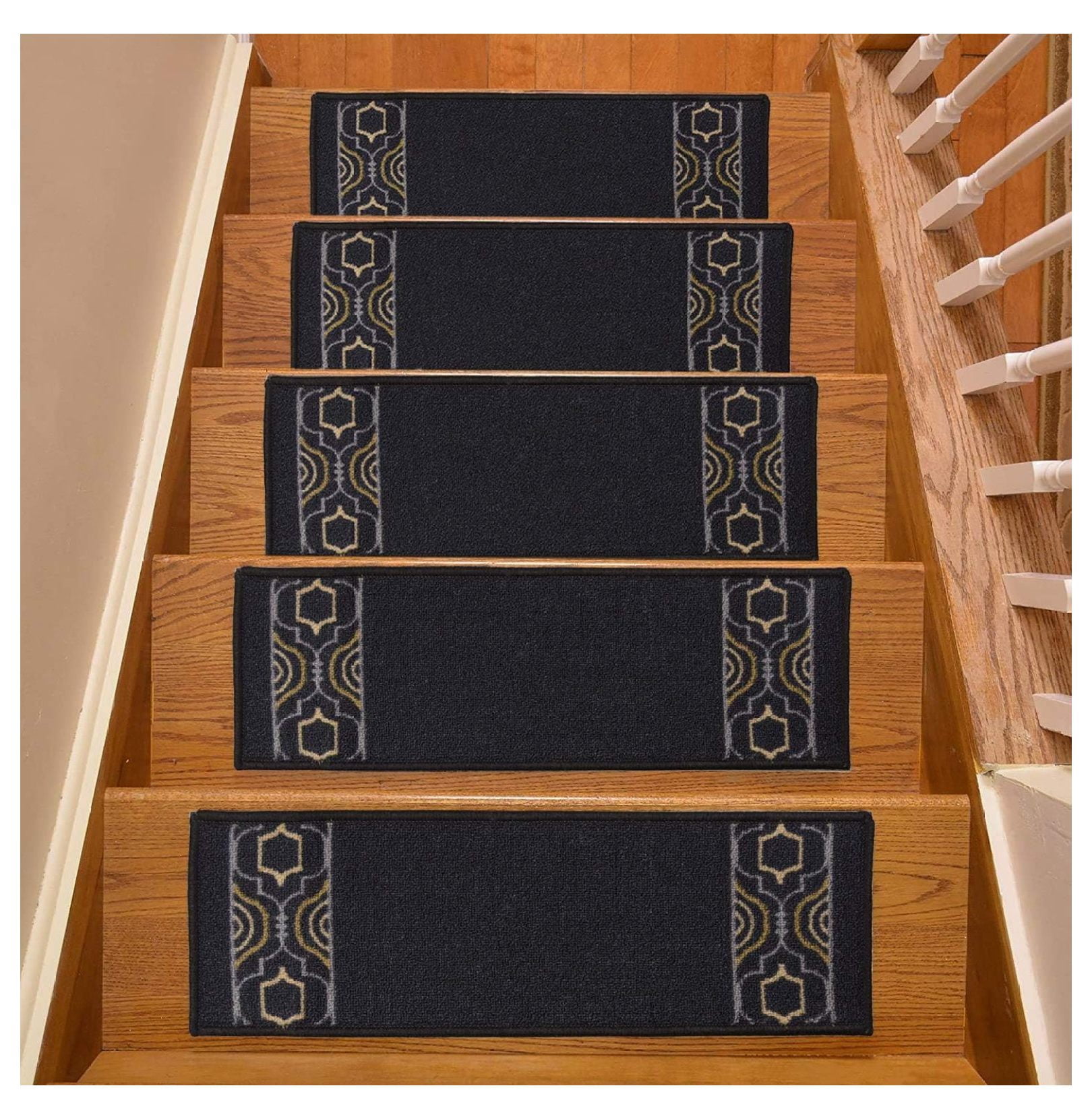 Stair Treads Skid Slip Resistant Backing Indoor Carpet Stair Treads ...