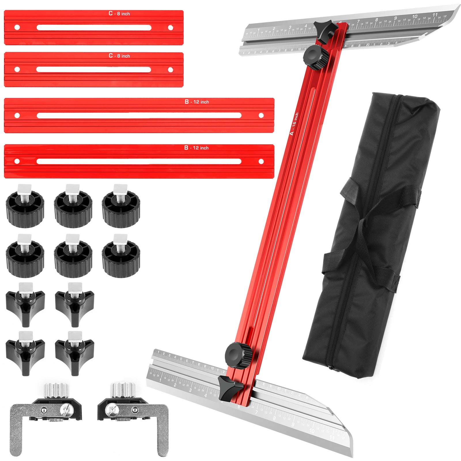 Stair Treads Template Tool Angle Adjustable Stair Gauge Measuring Tool ...