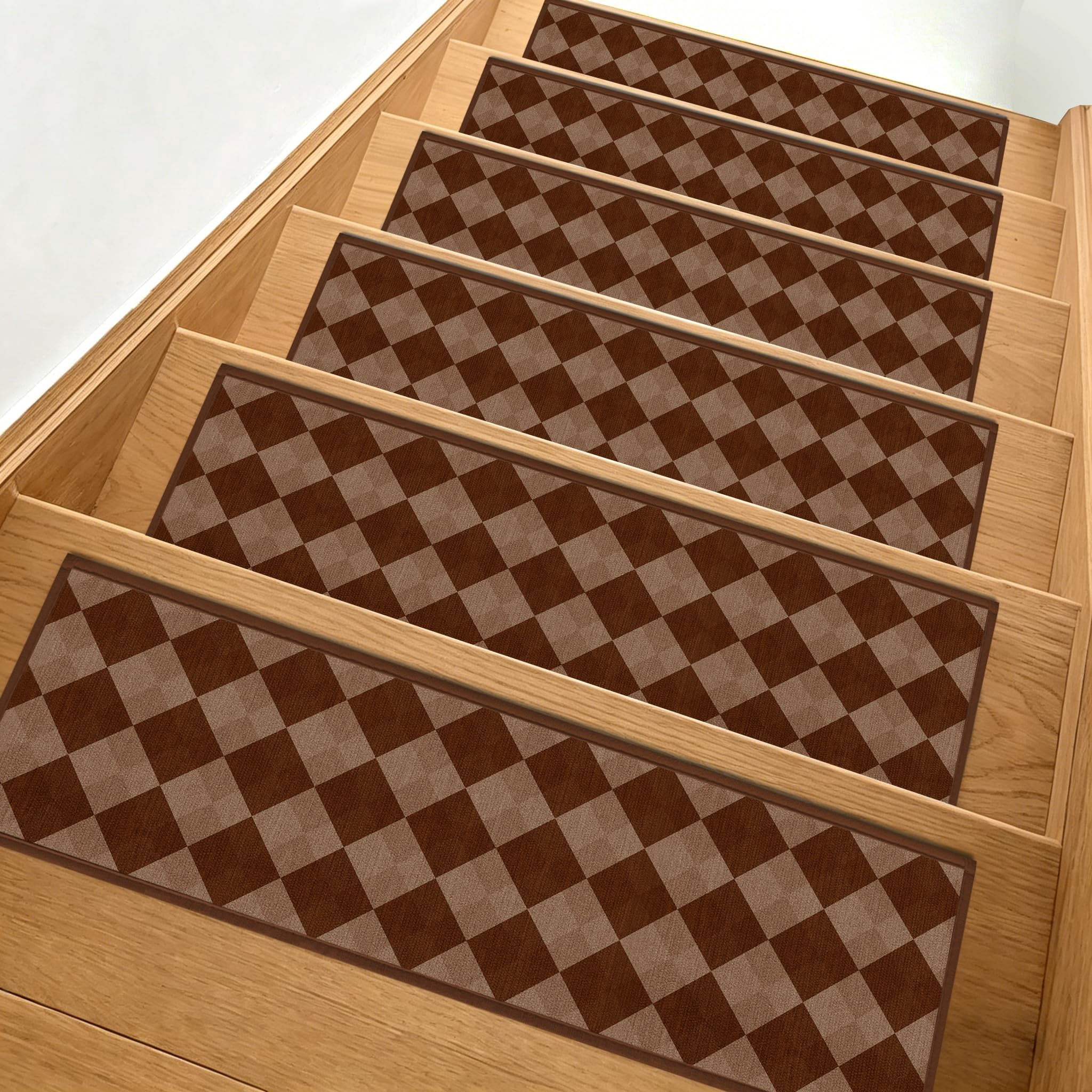 Staircase & Floor Step Treads Brown | Beige 8inch x 30inch 15 Count ...