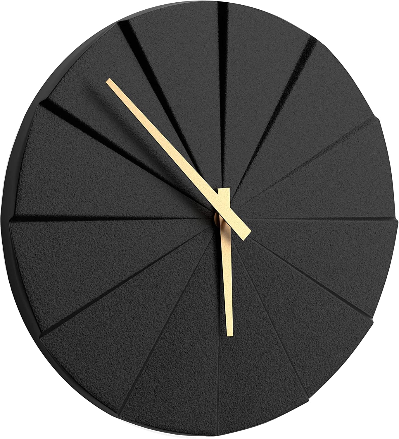 Staircase Modern Wall Clock - Unique 10.5 in. Frameless Concrete Design ...