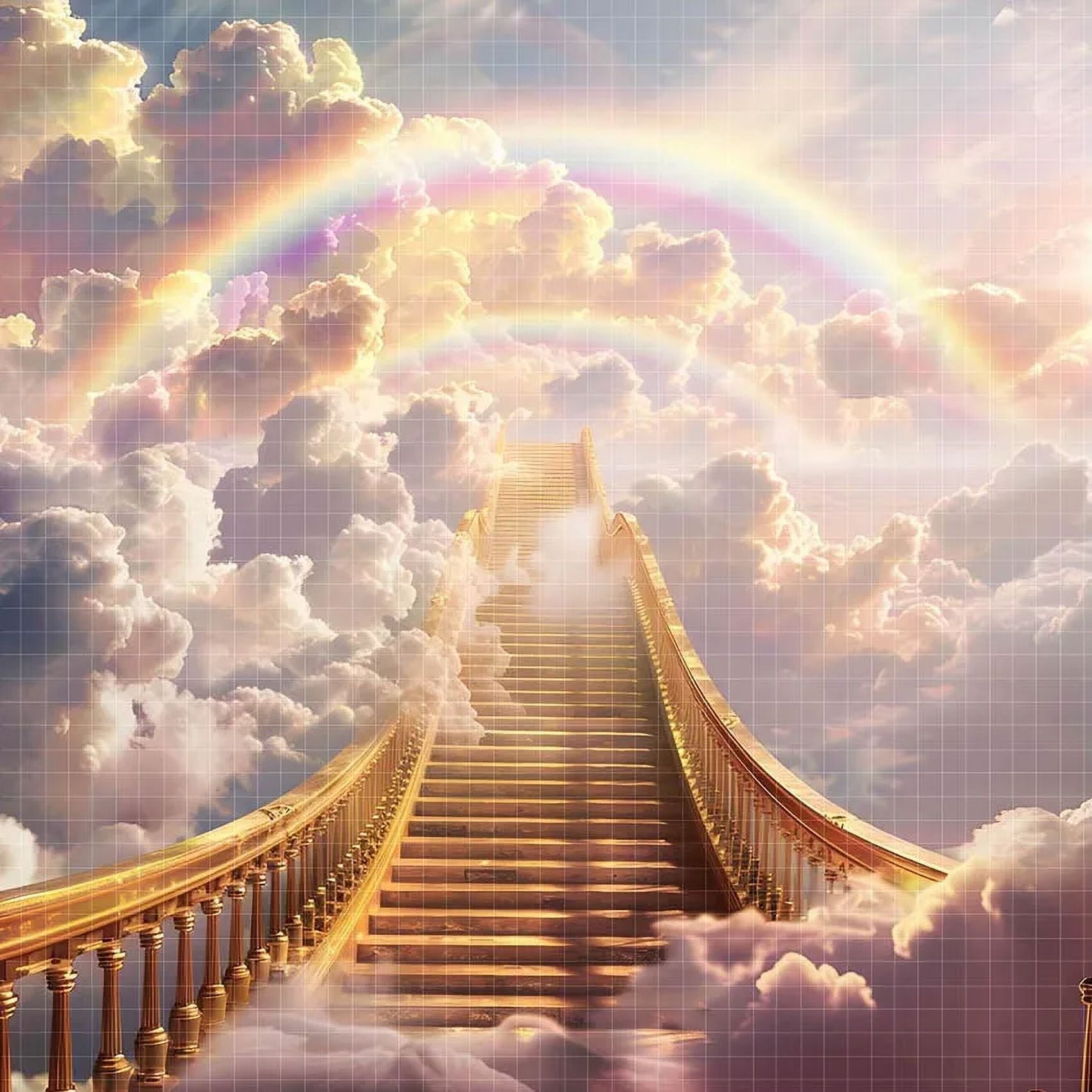 Staircase To Heaven Paradise Kids Adult Birthday Portrait r Backdrop ...