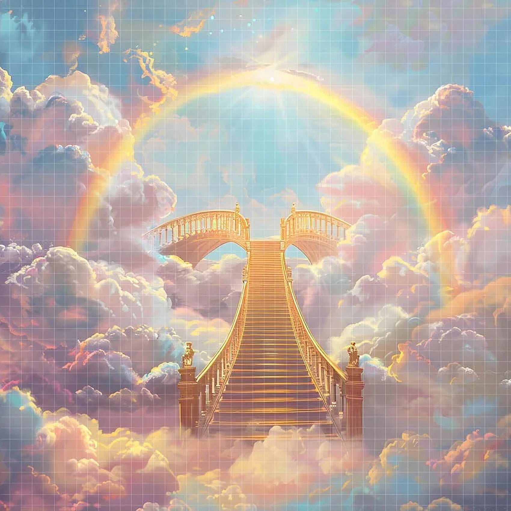 Staircase To Heaven Paradise Kids Adult Birthday Portrait r Backdrop ...