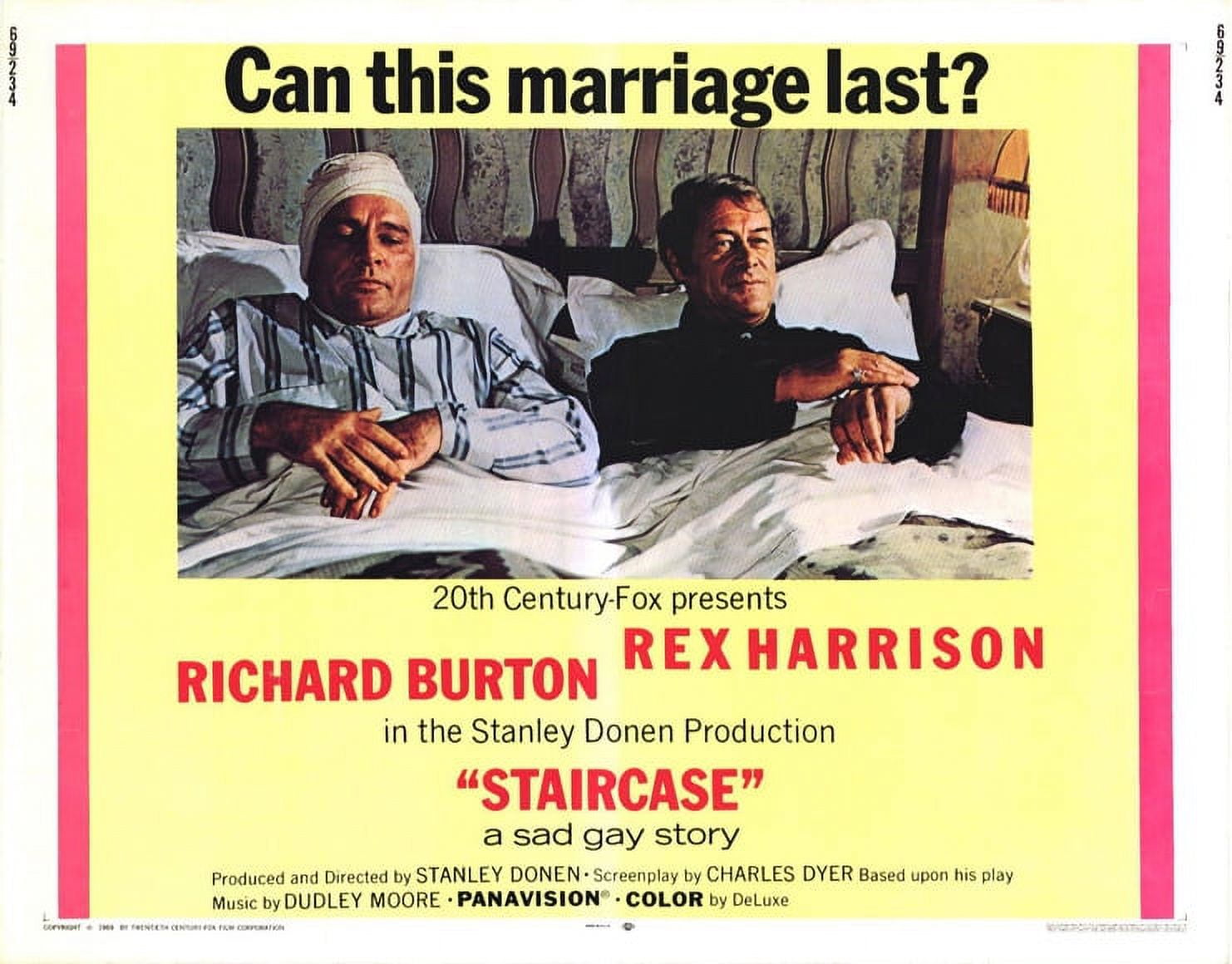 Staircase - movie POSTER (Style A) (11" x 14") (1969) - Walmart.com