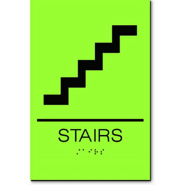 Stairs Sign-Laserglow / Black(3 Units) - Walmart.com