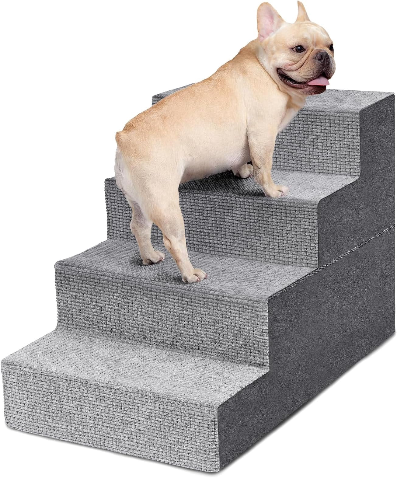 Stairs for Small Dogs, 4-Step Steps for High Bed and Couch, High ...