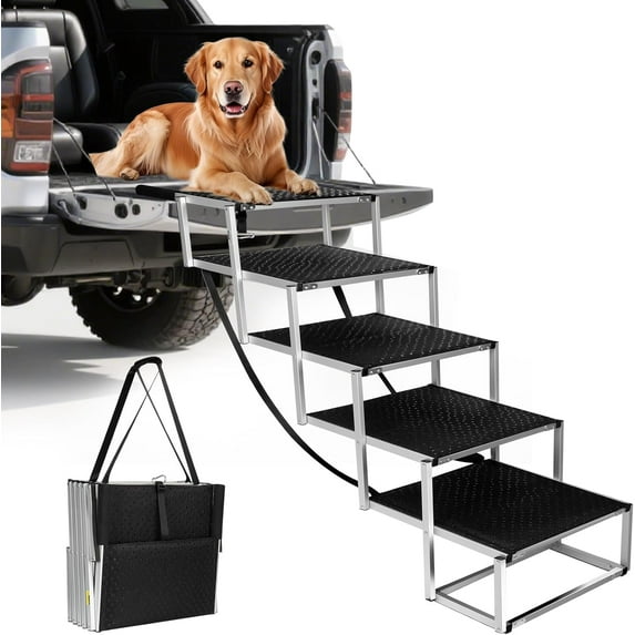 Stairs for Large Dogs - Extra-Wide 20-Inch Step 43-Inch 5-Step Extra ...