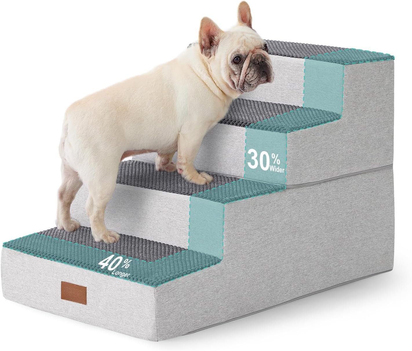 Stairs for Large Dogs - Extra Wide Pet Stairs 2 in 1 with Zippers ...