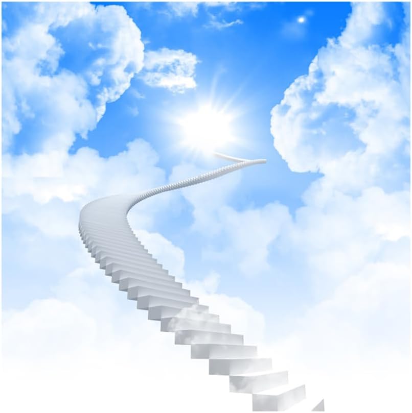 Stairway to Heaven Backdrop White Heaven Background for Photoshoot ...
