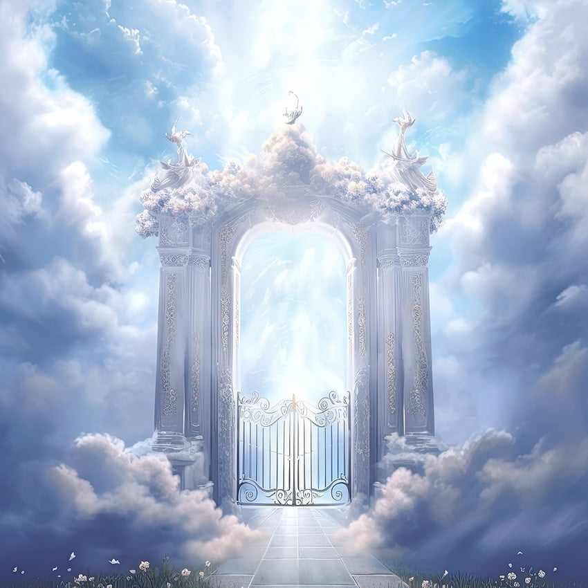 Stairway To Heaven Paradise Gate Sky Clouds Stairs Adult Portrait r ...