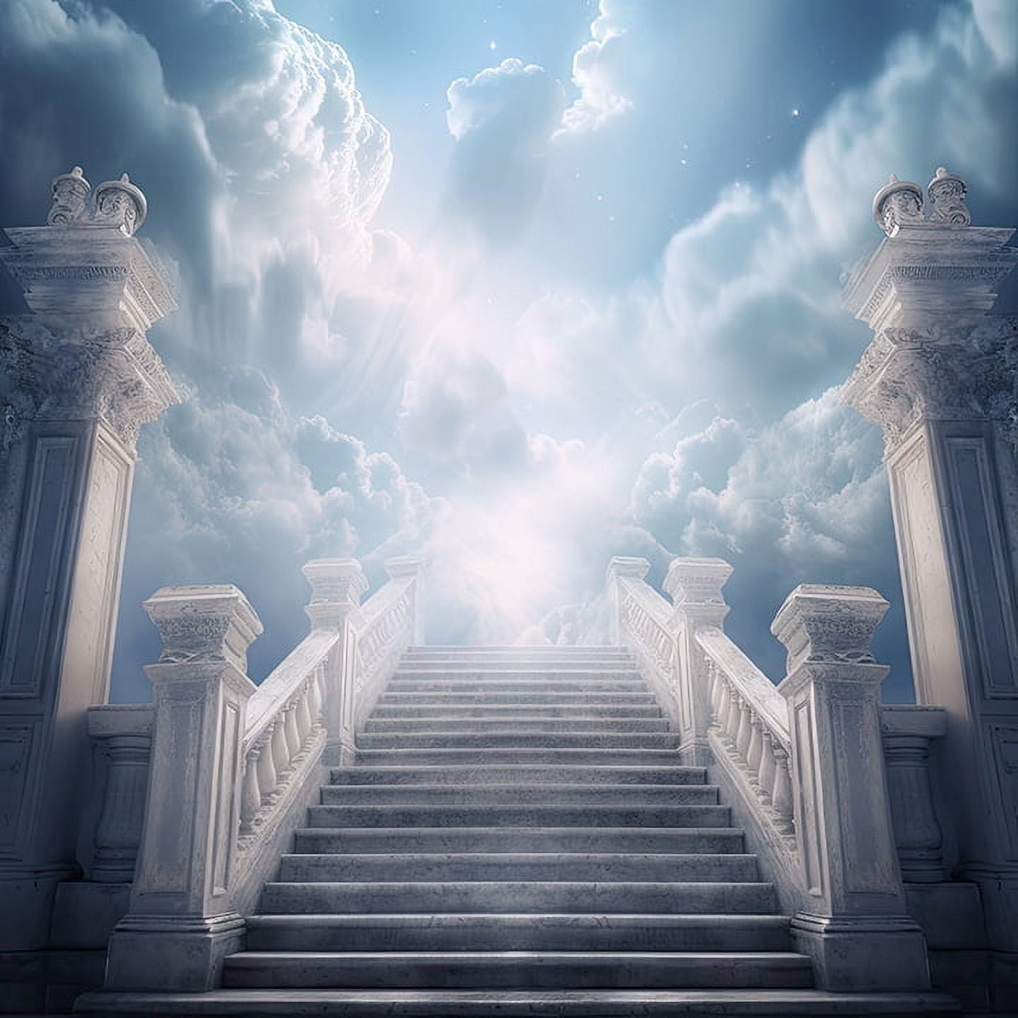 Stairway To Heaven Paradise Gate Sky Clouds Stairs Adult Portrait r ...