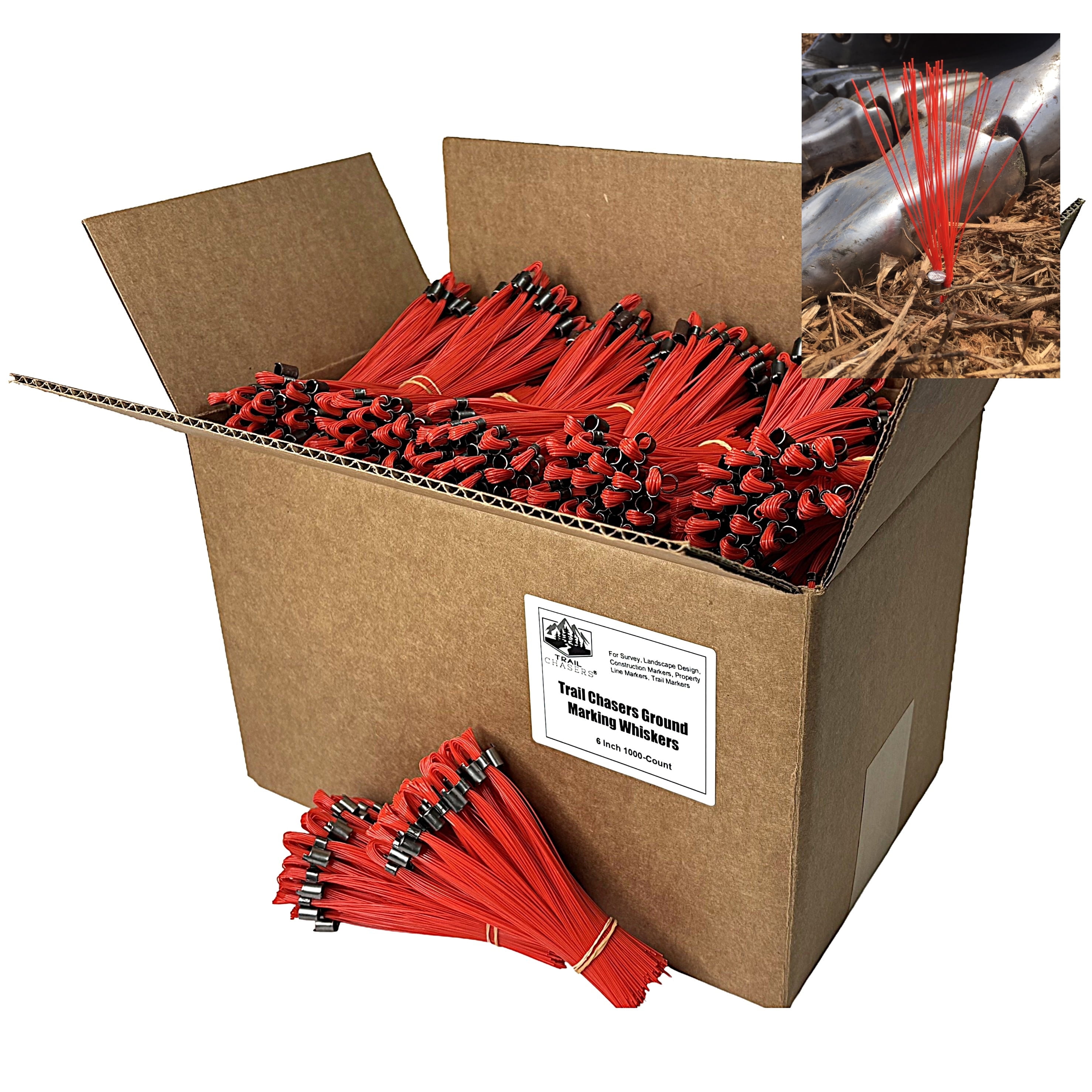 Trail Chasers Orange Construction Flags, 6 Inch, 1000-Count – Survey ...
