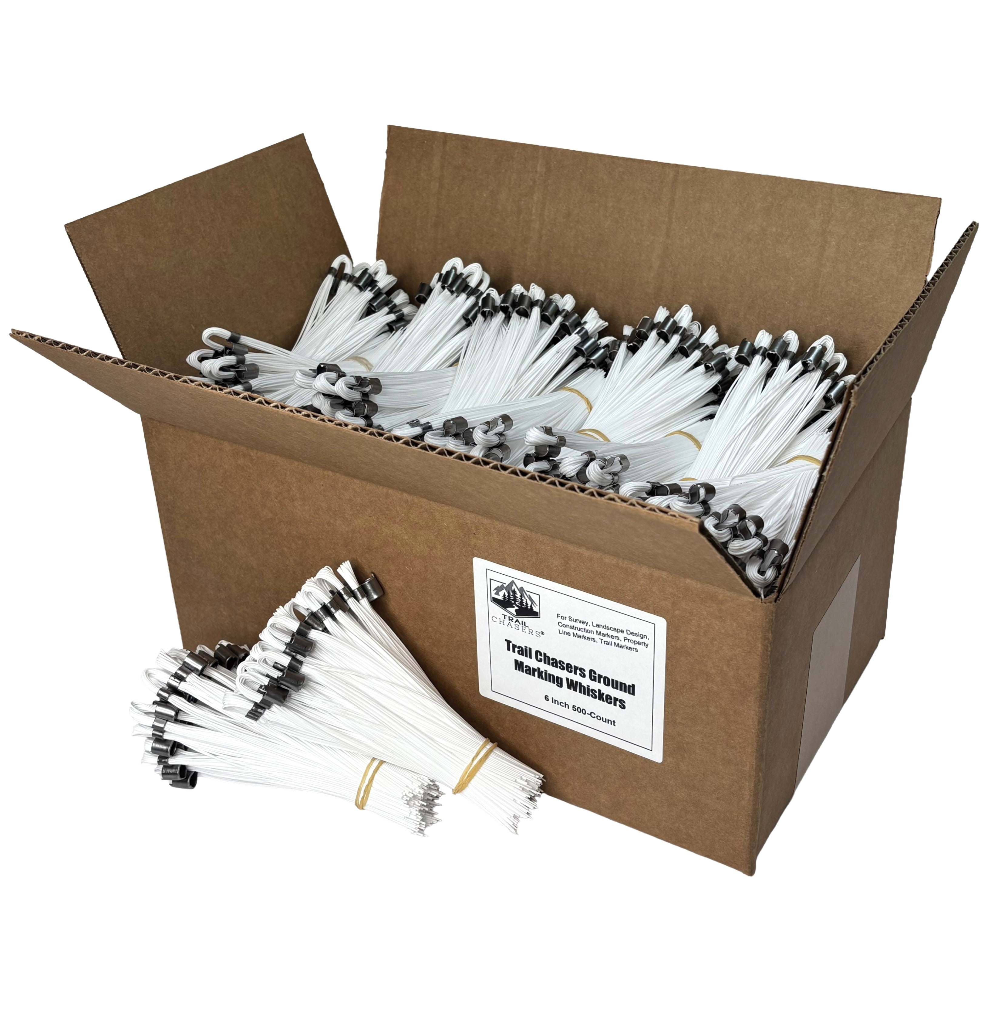 Trail Chasers White Marking Whiskers, 6 Inch, 500-Count – Survey ...