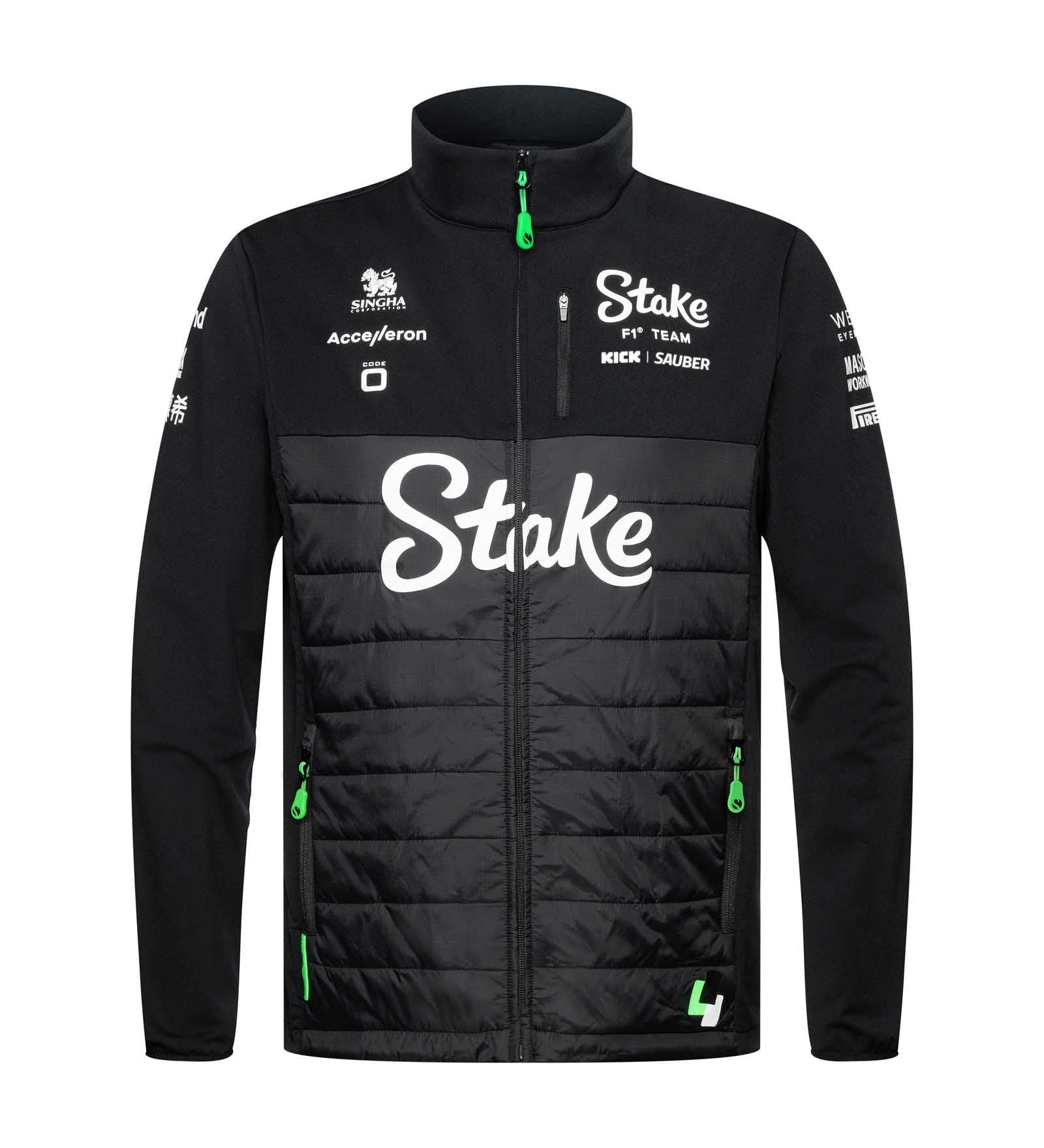 Stake F1 Kick Sauber 2024 Team Seasonal Jacket - Black - Walmart.com