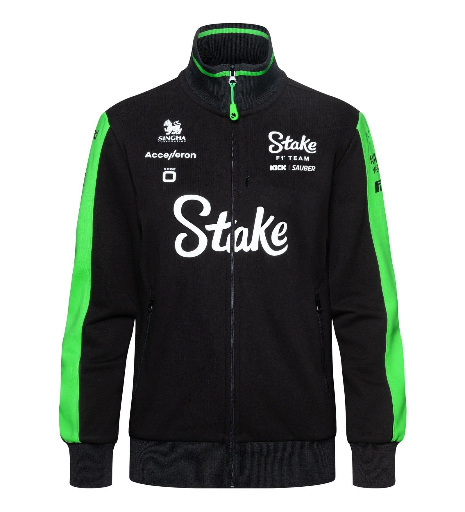 Stake F1 Kick Sauber Women's Team Full Zip Sweat Jacket - Black ...