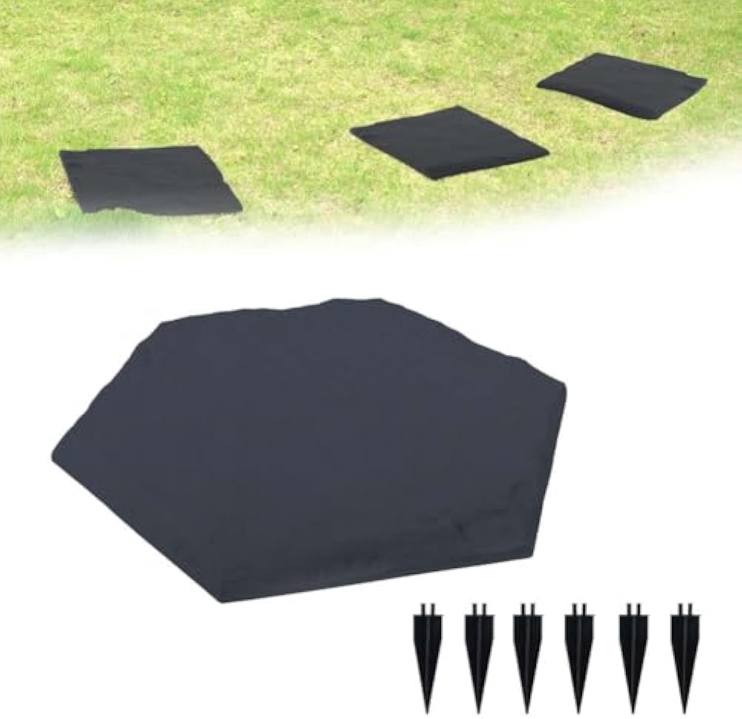 Stake down Stepping Stones Outdoor, Square Durable Stepping Stones into ...