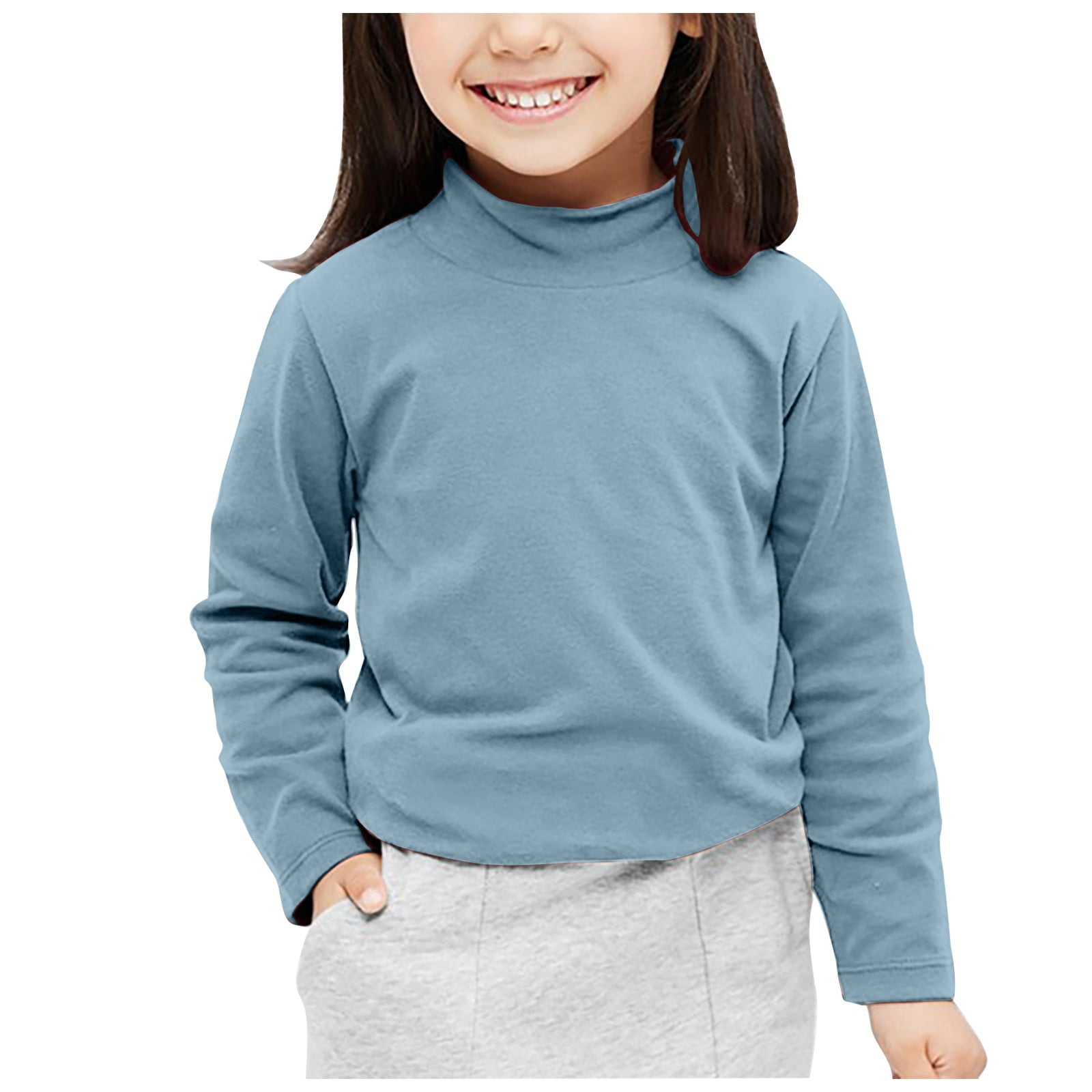 Staki Girls' Long Sleeve Fall Shirts Soft Casual Tops for Autumn Fall ...