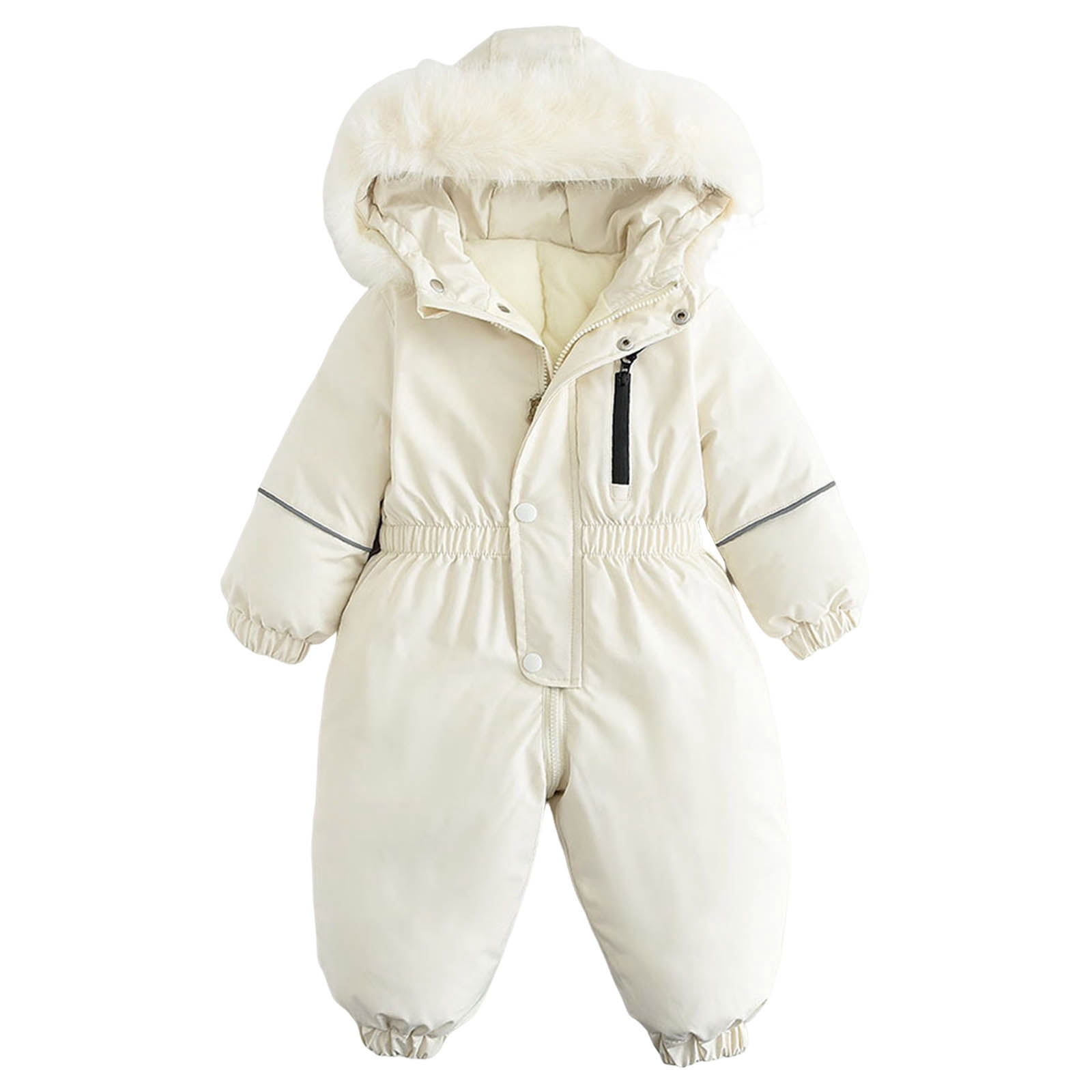 Staki Girls One Piece Snowsuits Kids Fleece-Lined Waterproof Ski Suits ...