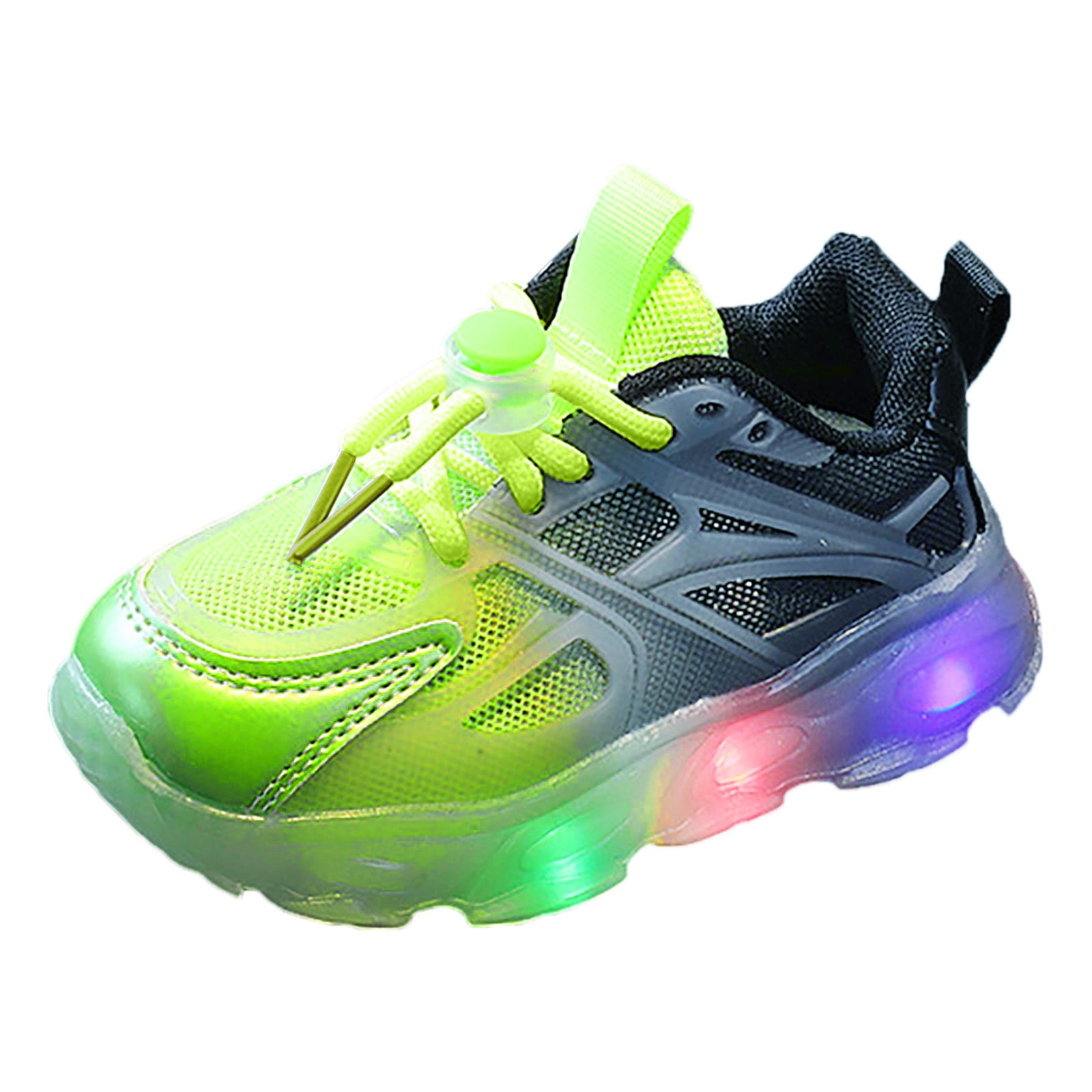 Staki Girls Sneakers Girls Light Up Shoes Toddler LED Shoes Kids ...