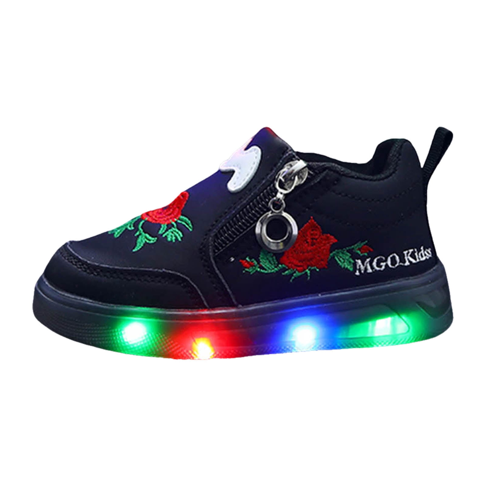 Staki Girls Sneakers Toddler Girls Light Up Shoes LED Flashing ...