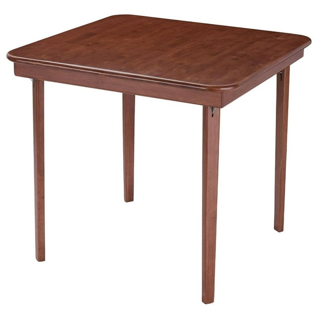 Stakmore Classic Straight Edge Solid Wood Folding Card Table, Cherry ...