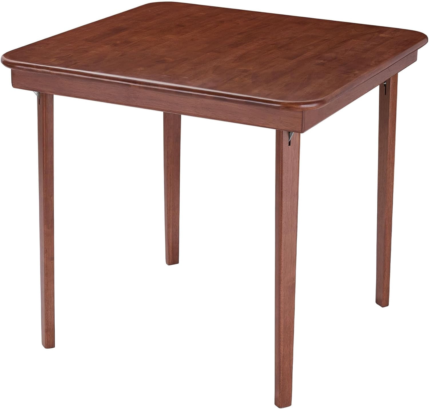 Stakmore Classic Straight Edge Solid Wood Folding Card Table, Cherry ...