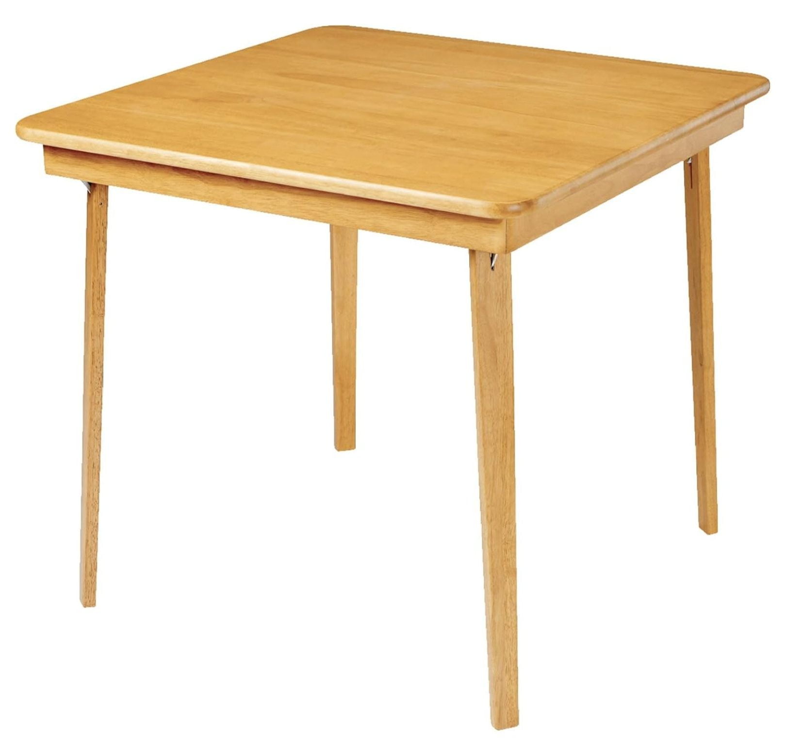Stakmore Classic Straight Edge Solid Wood Folding Card Table, Oak Frame ...