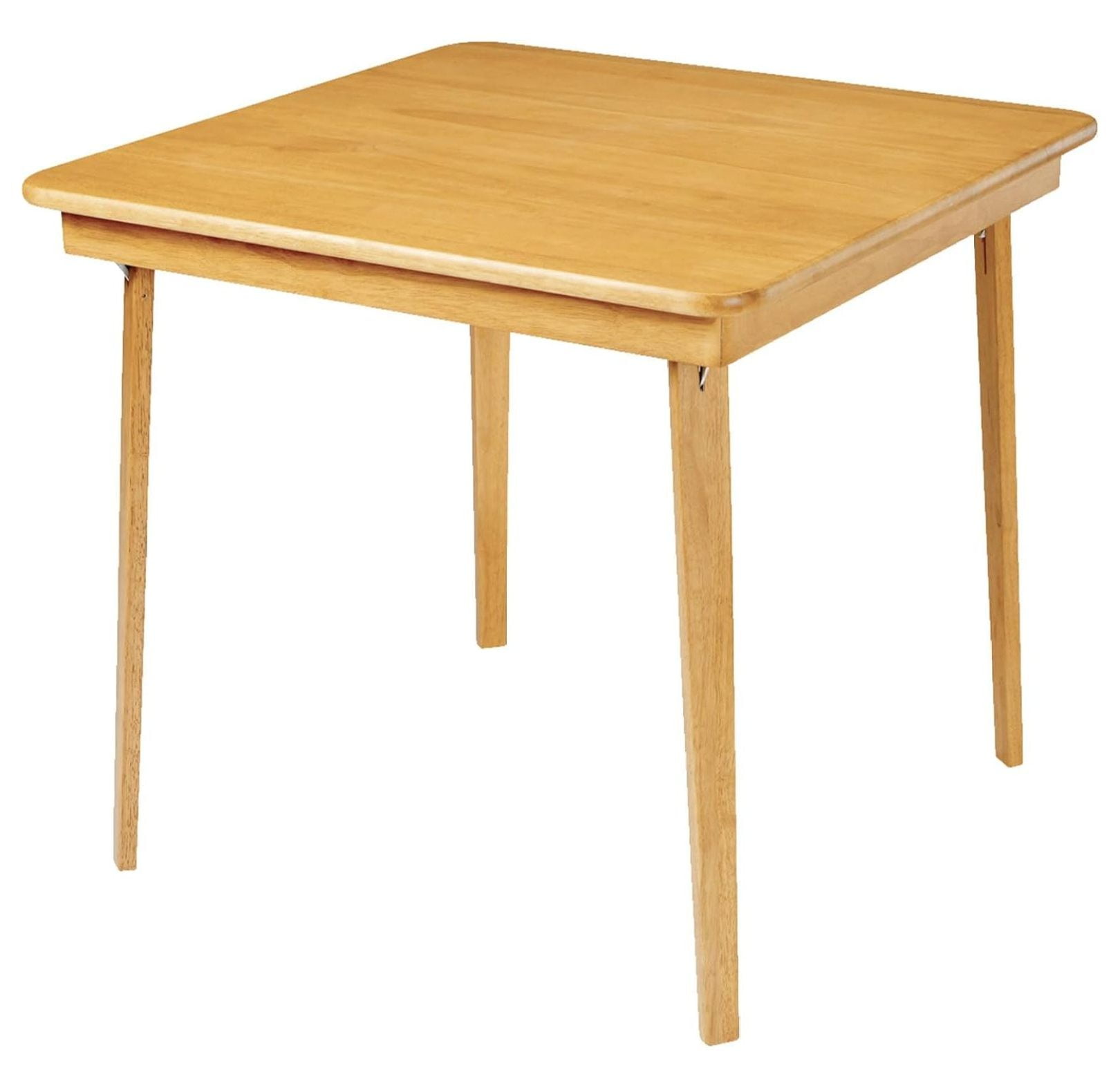 Stakmore Classic Straight Edge Solid Wood Folding Card Table, Oak Frame ...
