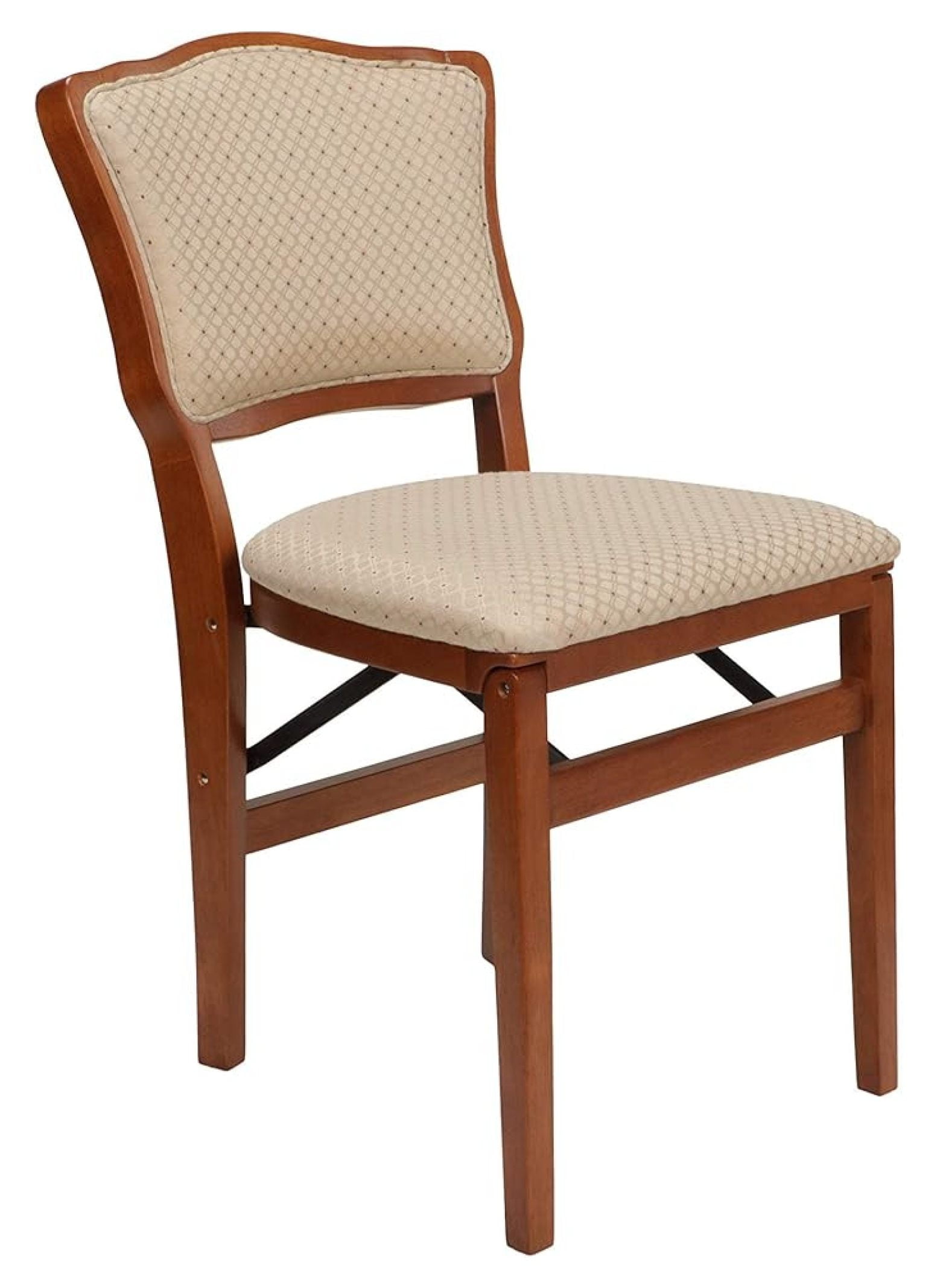 Stakmore French Premium Solid Wood Dining Table Folding Chair Set with ...