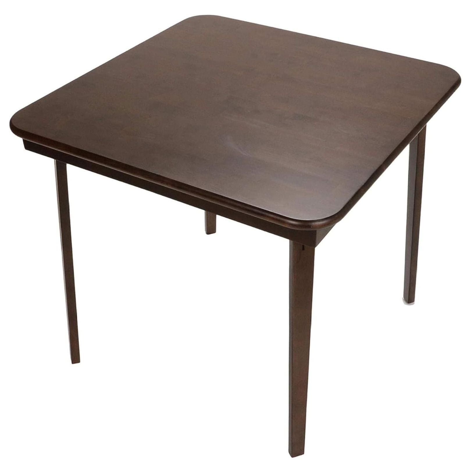 Stakmore Straight Edge Solid Wood Folding Card Table, Folds to Deep 3. ...